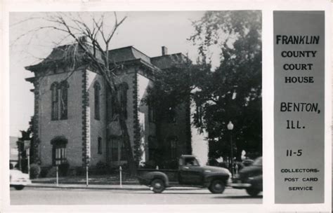 Franklin County Court House Benton Il Postcard