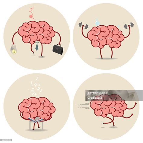 Brain Cartoon Vector Isolated Image Set High Res Vector Graphic Getty