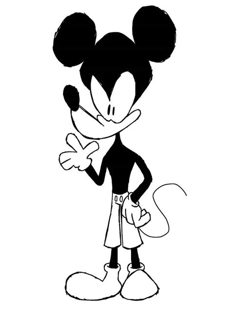 Full Body Scale Of Edgy Mickey By Teenmickeyposting On Deviantart