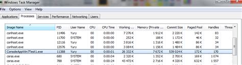 An Empty Net 70 App Allocates Huge Amount Of Memory 579 Mb 4 Gb On Windows 7 64 Bit