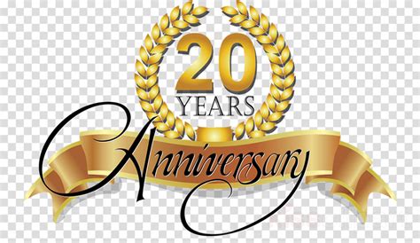 Happy 20th Anniversary Clip Art Free Transparent Clipart Clipartkey