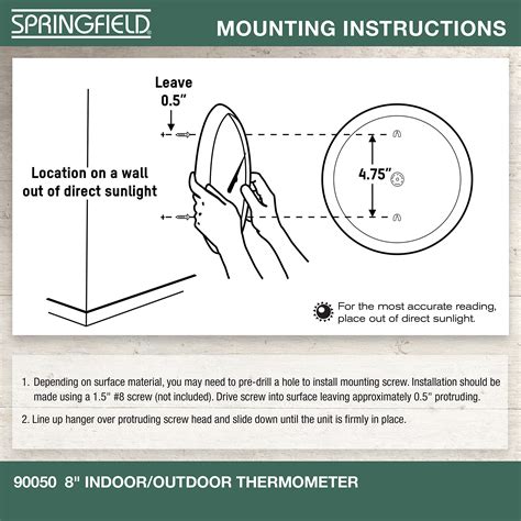Mua Springfield Indoor Outdoor Big And Bold Dial Thermometer Wireless