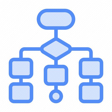 Flowchart Hierarchy Structure Architecture Diagram Analaytics Icon