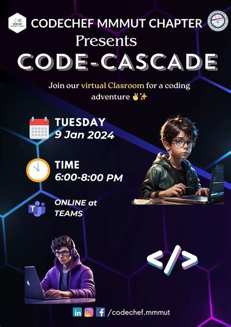 coders and developers club on linkedin codecascade codechefmmmutchapter