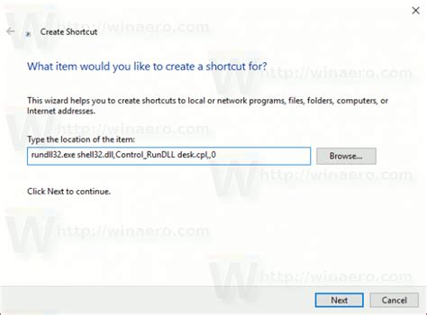 Create Desktop Icon Settings Shortcut In Windows 10