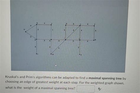 solved kruskal s and prim s algorithms can be adapted to