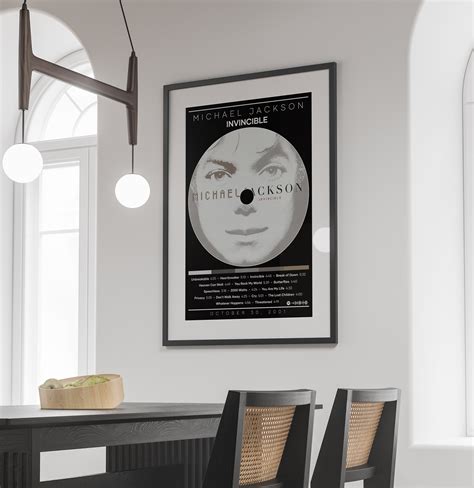 Michael Jackson Poster Print Invincible Poster Album Cover Poster