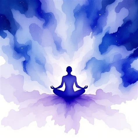 Free Peace Through Meditation Image Meditation Watercolor