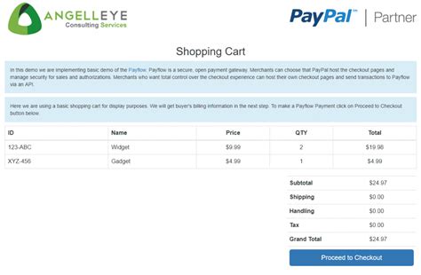 Paypal Payments Pro Payflow Php Basic Demo Kit Angelleye