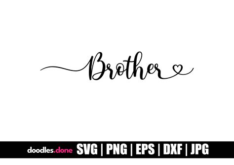 Brother Svg Cut File Cricut Graphic By 312citymockups · Creative Fabrica