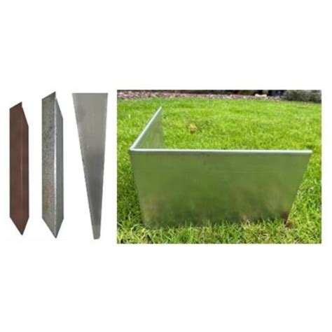 Redcor Corten Steel Garden Edging Stakes And Corners Lawn Edging