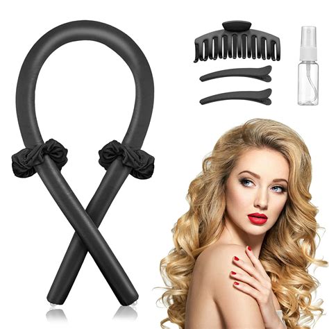 Super Vinmen Heatless Hair Curler Headband Overnight Foam Rollers For
