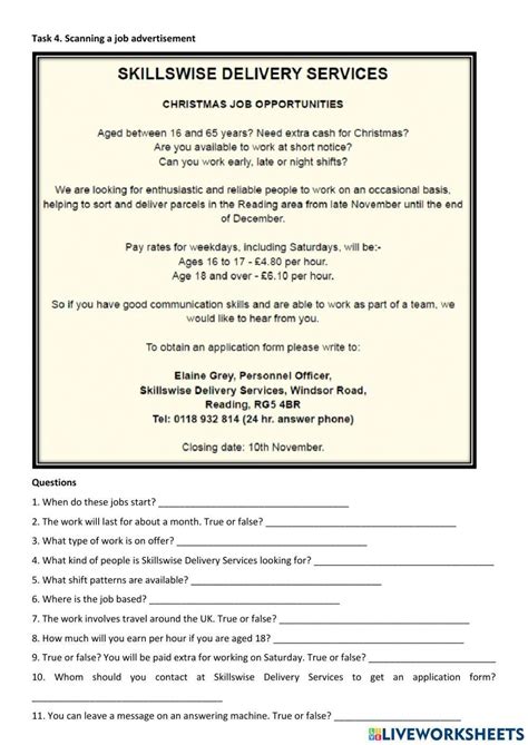 Skimming And Scanning Practice Worksheet Live Worksheets Worksheets Library