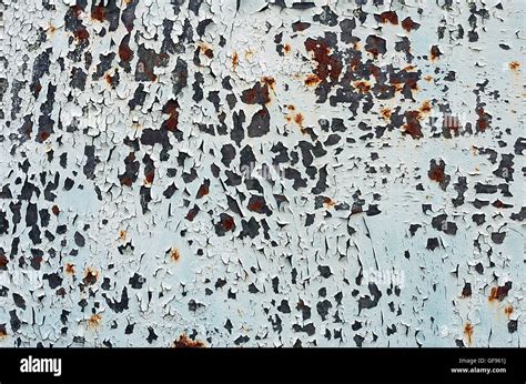 Texture Of Aged Paint And Rust On Metal Stock Photo Alamy