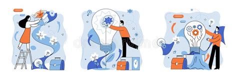 Currents Digitization Stock Illustrations 3 Currents Digitization