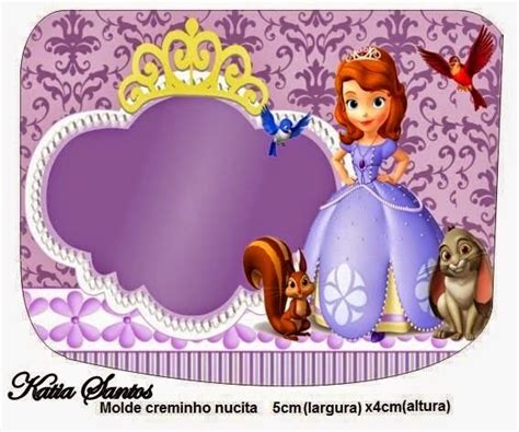 Sweet Sofia The First Free Printable Invitations And Candy Bar Labels
