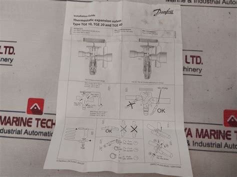 Danfoss Tgex Thermostatic Expansion Valve Aeliya Marine Tech