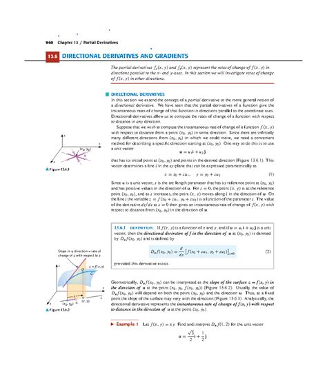 Math Work Ch13 5 960 Chapter 13 Partial Derivatives 13 Directional