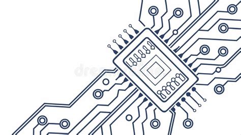 Abstract Circuit Board Pattern Illustration Representing Technology Or Digital Vector Design