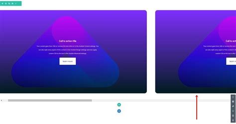 creating endless horizontal swipe cards for mobile with divi