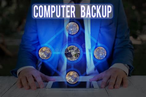 Man Computer Backup Stock Image Image Of Table Safety 83423561