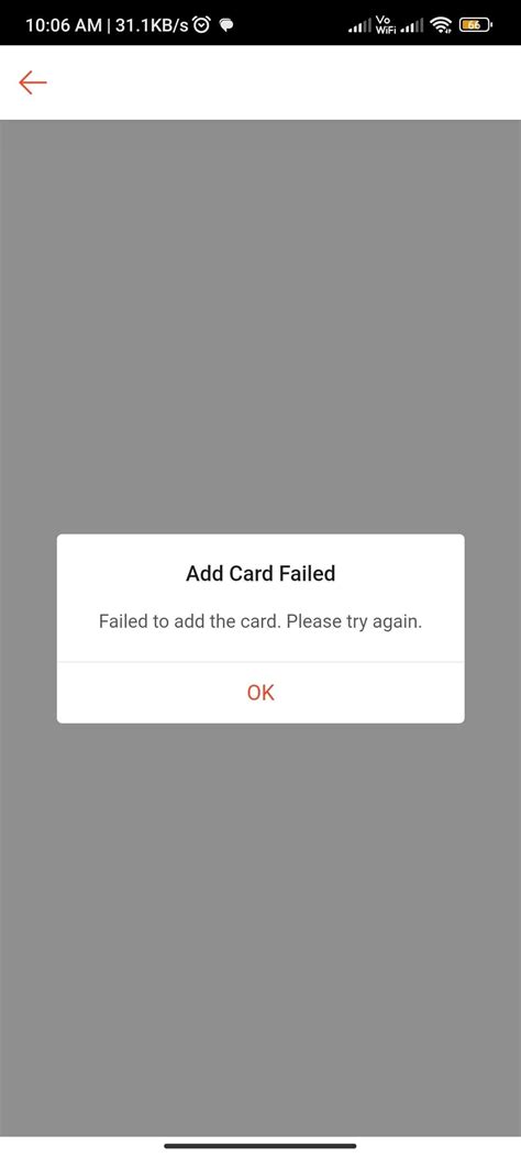 Add Card Failed Rshopeeph