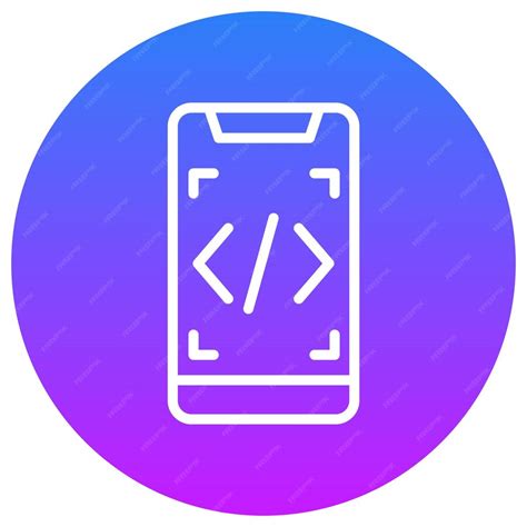 Premium Vector Smartphone Coding Vector Illustration