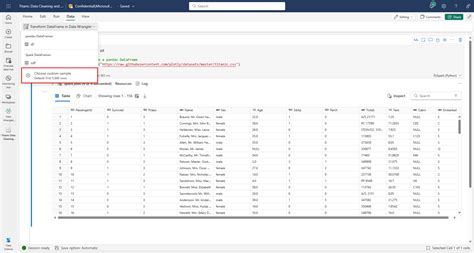 Accelerate Data Prep With Data Wrangler Microsoft Fabric Microsoft