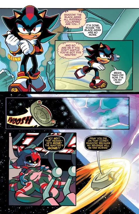 Issue 62 Of Sonic Universe Shadow The Hedgehog Sonic Sonic And Shadow