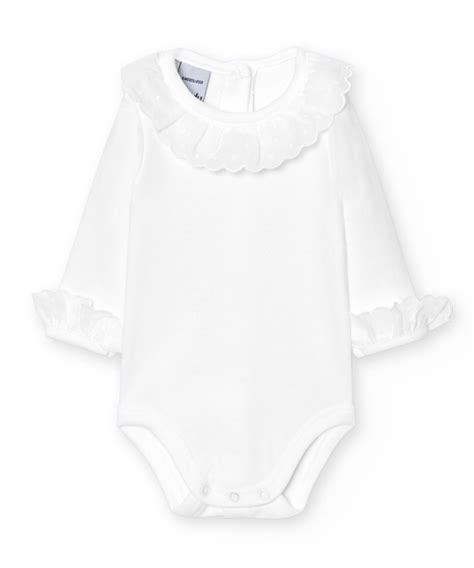 בגד גוף כותנה לבן