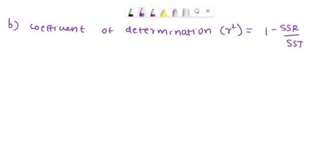 SOLVED Consider The Data The Estimated Regression Equation For These Data Is Y Compute SSE