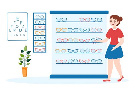 Eye Glasses Store Or Optical Shop With Accessories Optician Checking