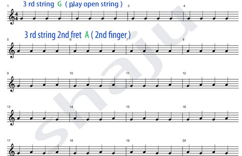 Shajus Guitar Lessons 3rd String Exercise
