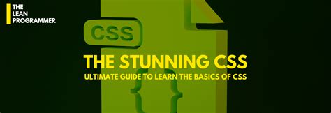 Css Basics Theleanprogrammer Medium