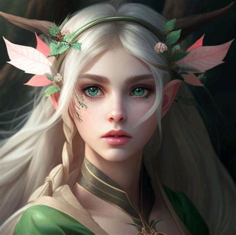 Pretty Elf Forest Female Elf Nymph Elf