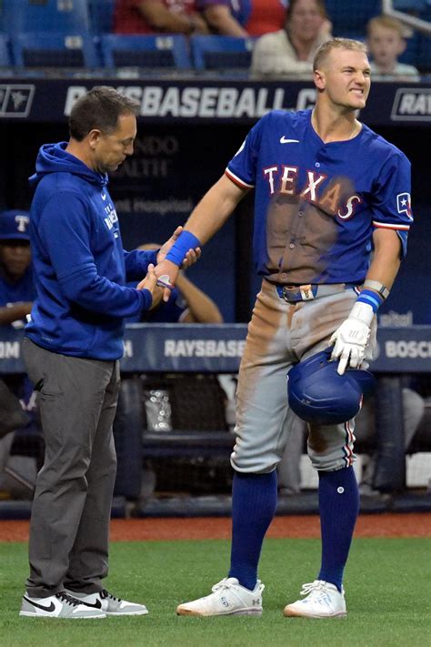 Rangers Josh Jung Breaks Wrist On Swinging Strike