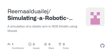 GitHub Reemaalduailej Simulating A Robotic Arm In ROS A Simulation Of A Robotic Arm In ROS