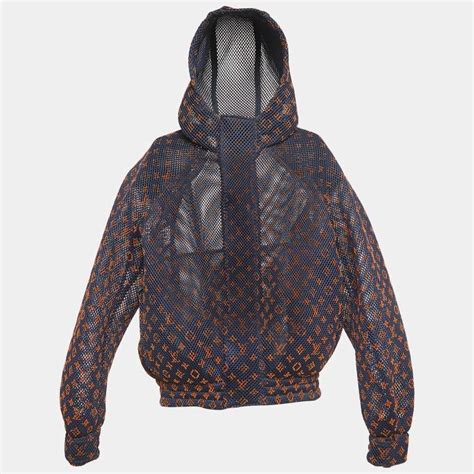 Louis Vuitton Navy Blue Gradient Monogram Mesh Jacket S Louis Vuitton The Luxury Closet