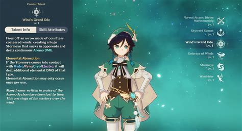 Venti Genshin Impact Character Overview