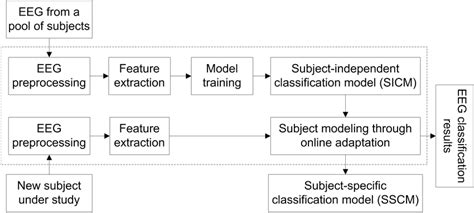 framework of the proposed online adaptation and eeg classification