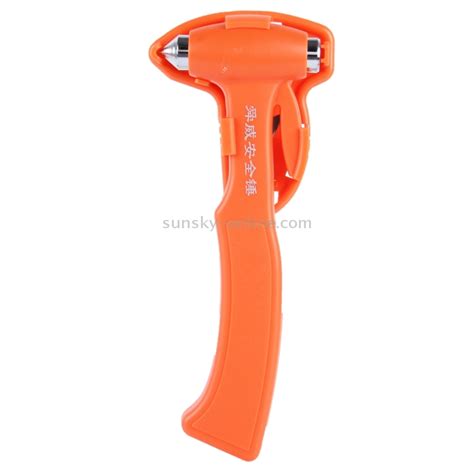 Shunwei Sd 3501 안전 벨트 커터 창 차단기 자동 구조 도구 접착 테이프 및 고정 프레임이있는 이상적인 플라스틱 쉘