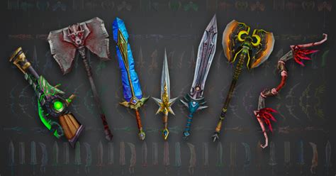 Fantasy Stylized Weapons Pack 3d Weapons Unity Asset Store