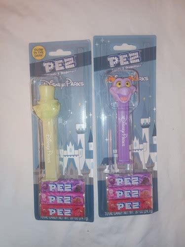 2025 Disney Parks Figment And Glow In The Dark Hatbox Ghost Pez Dispenser