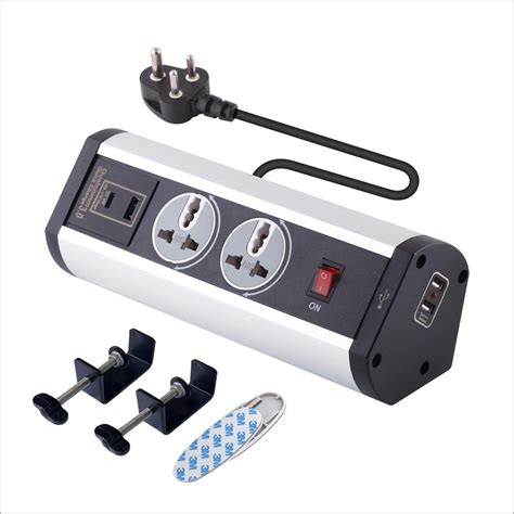 Mx Power Console 6 Amp 2 Universal Rotatable Sockets With 95w Pd