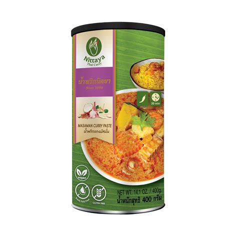 Nittaya Massamun Curry Paste Vegan Talard Thai Food Service