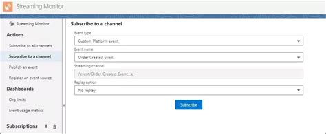 Monitoring Platform Events Using Streaming Monitor