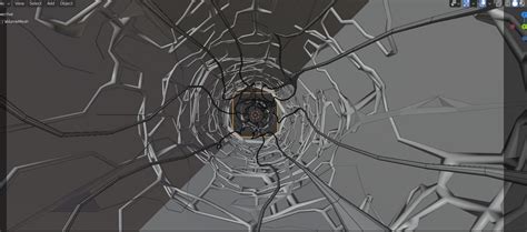 cyberpunk sci fi tunnel vj loop 3d model animated cgtrader