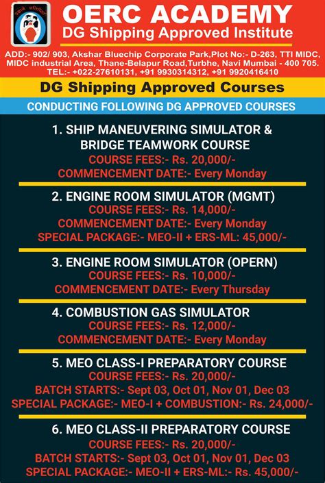 Oerc Academy Oerc Academy Is Dg Approved Instituteoerc Group Includes Oerc Academy And The