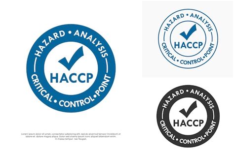 Illustration Du Modèle Du Logo De Lanalyse Des Risques Du Haccp Et Des