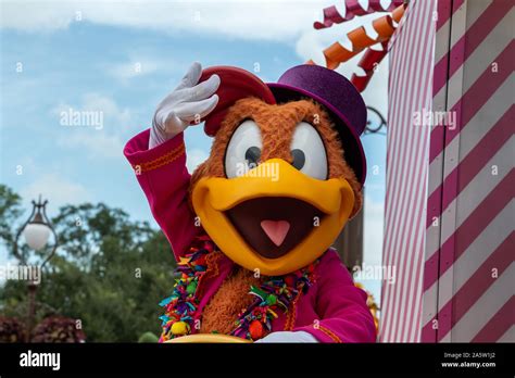 Panchito Pistoles Character In The Mousekedance It Parade At Disney